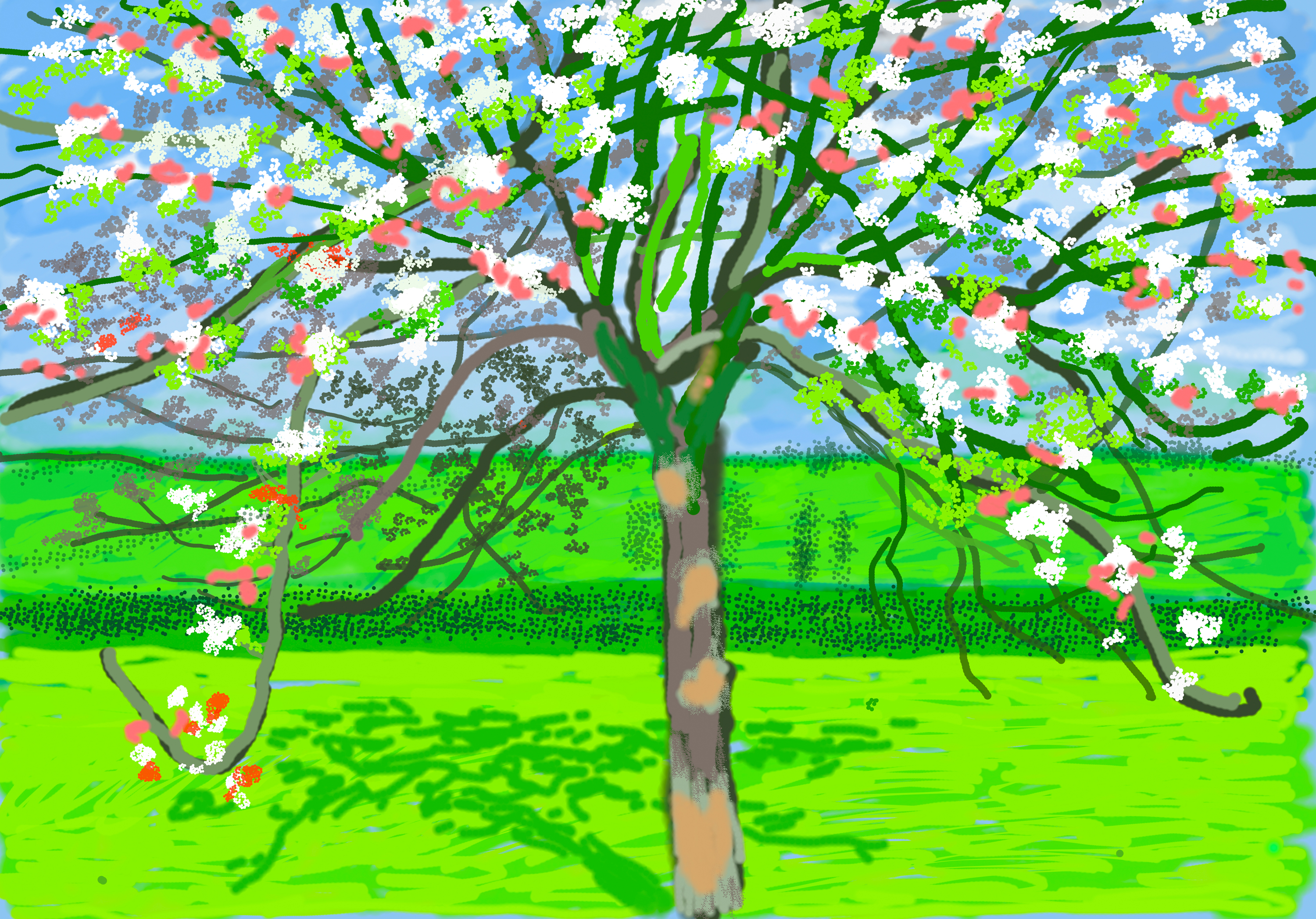 David Hockney: The Arrival of Spring, Normandy, 2020 | The Art ...