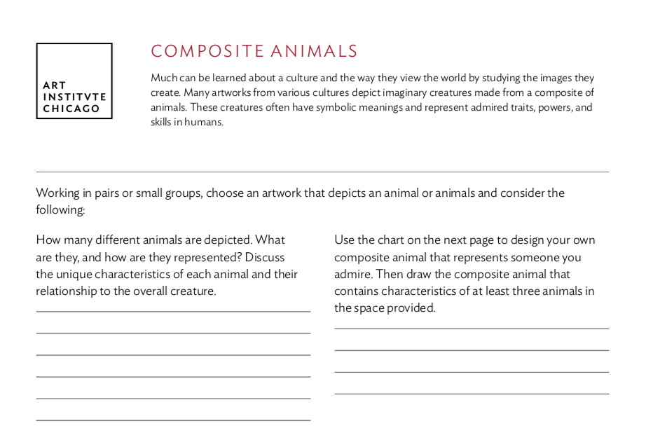 Student Activity: Composite Animals | The Art Institute of Chicago
